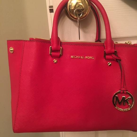 Michael Kors | Bags | Red Michael Kors Purse | Poshmark